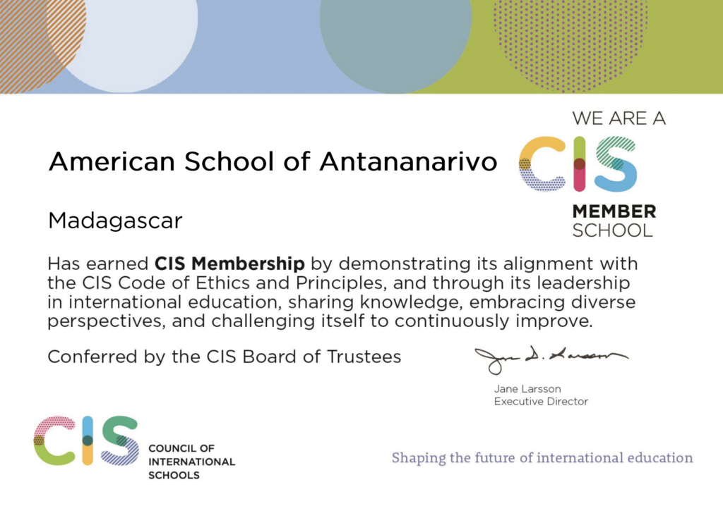 ASA becomes a member of the Council of International Schools : American ...